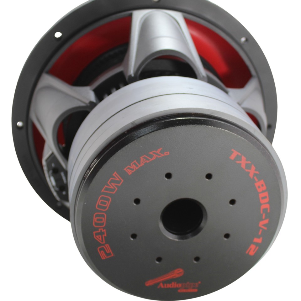 Audiopipe Five Stack Sub 12" 2400 Peak Strontium Magnet 4-Ohm TXX-BDC-V-12D4 | eBay