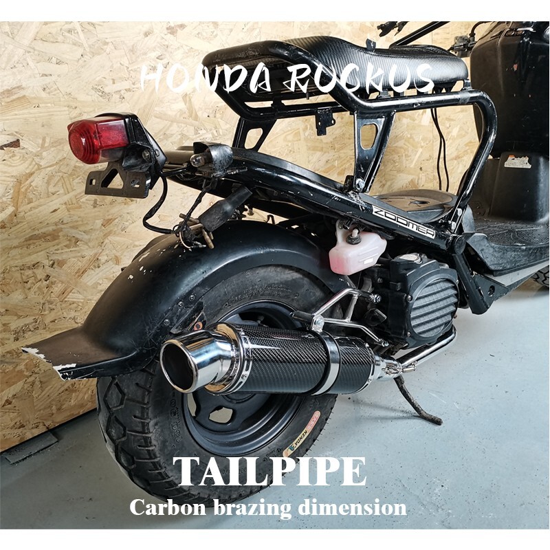 RUCKUS Exhaust Pipe Muffler Stainless Steel Motorcycle Scooter Honda ...