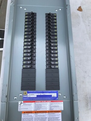 Square D NQ Interior panel 100amp 1ph 3w breaker panelboard | eBay