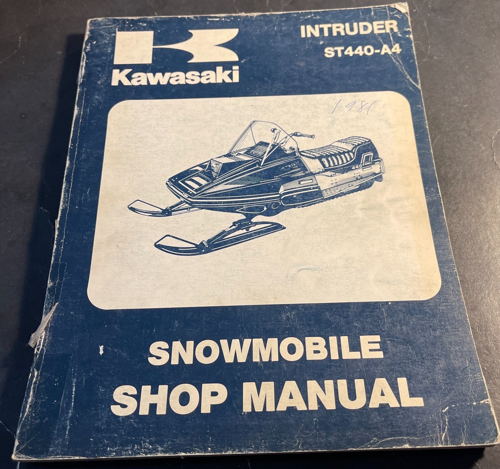 1982 KAWASAKI SNOWMOBILE INTRUDER ST440-A4 SERVICE SHOP MANUAL 99963 ...