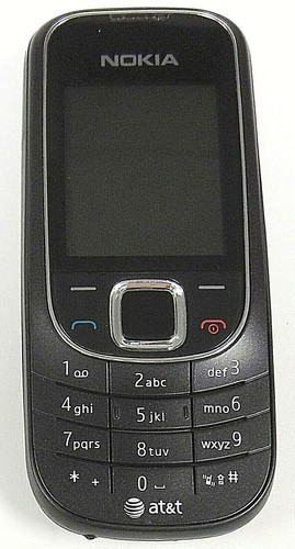 Nokia Classic 2320 - Black and Silver ( AT&T ) Cellular Phone ...
