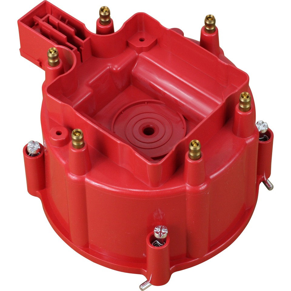New AIP Red Male Terminal Ignition Distributor Cap For V6 HEI ...