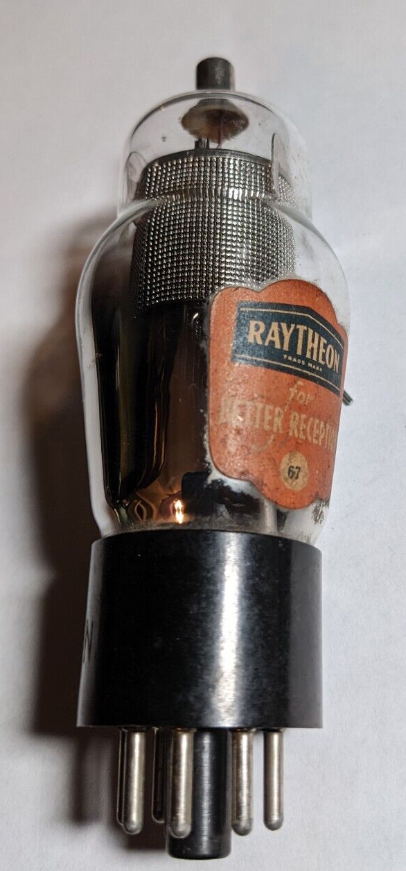 Vintage Raytheon 6K7G Tube OS STAR TE-1 Tested 12/11/22 Made in USA | eBay