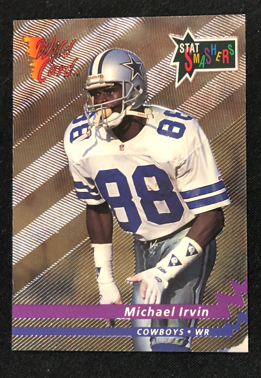 1992 Wild Card Michael Irvin Cowboys Stat Smashers Card #SS-32 | eBay
