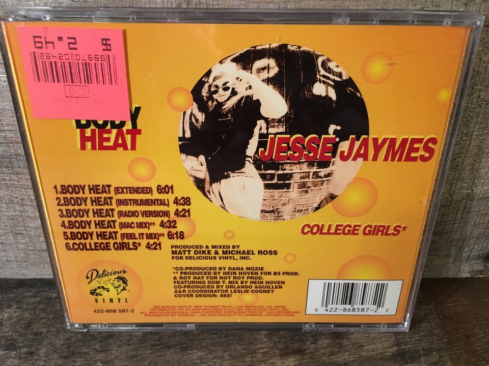 Body Heat [EP] Di Jesse Jaymes (CD, Nov-1991, Delicious Vinyl) | eBay