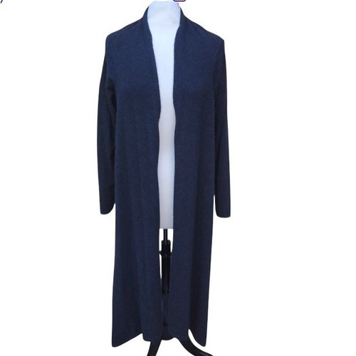 Ralph Lauren 100% Cashmere Dark Charcoal Gray Open Duster Sweater ...