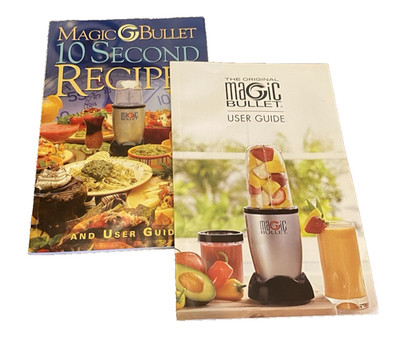 Magic Bullet Recipe Cookbook 10 Second Recipes & User Guide Lot Book ...
