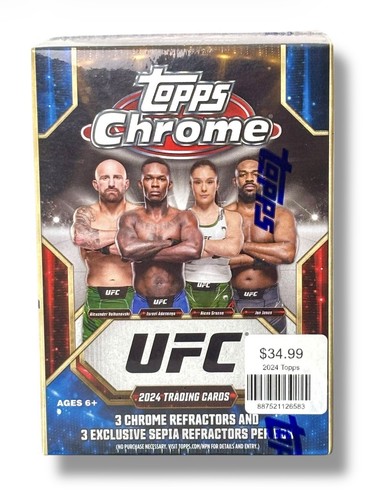 2024 Topps Chrome UFC Blaster Box Look for Pereira & O’Malley Rare ...
