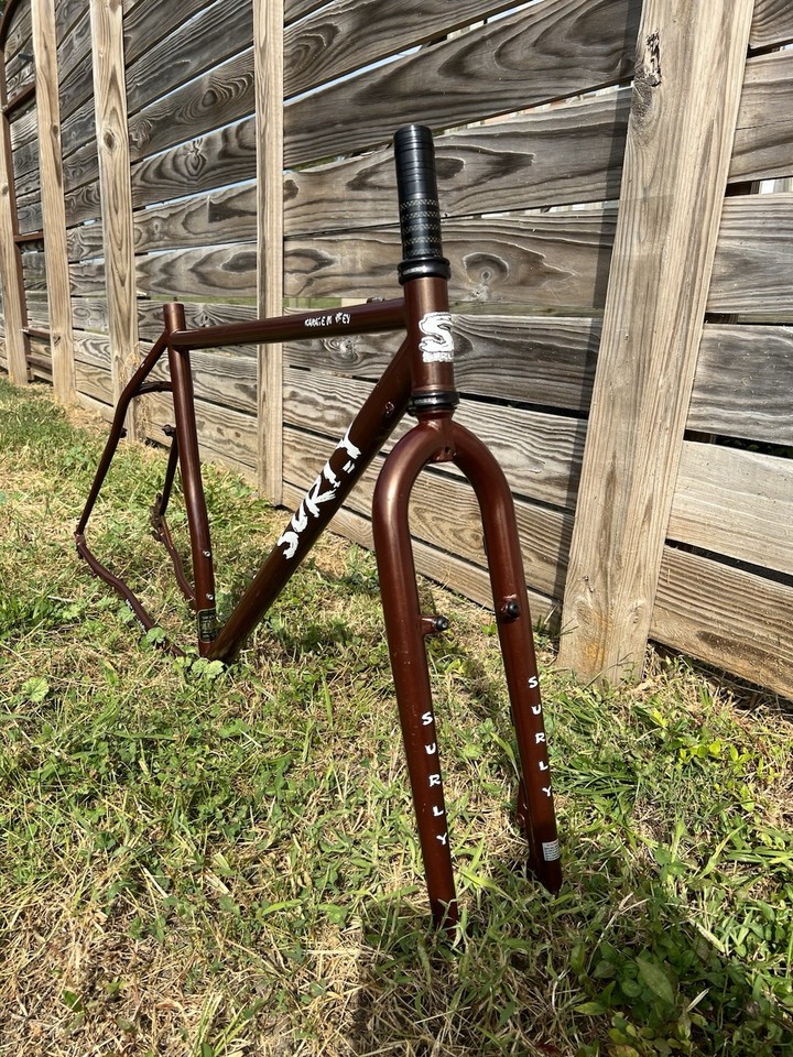 2005 Surly Karate Money Frame & Fork Skid Mark Brown 1st Gen | eBay