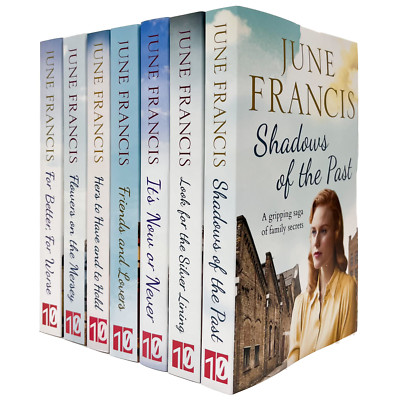 June Francis Collection 7 Books Set Shadows of Past,Friends Lovers ...