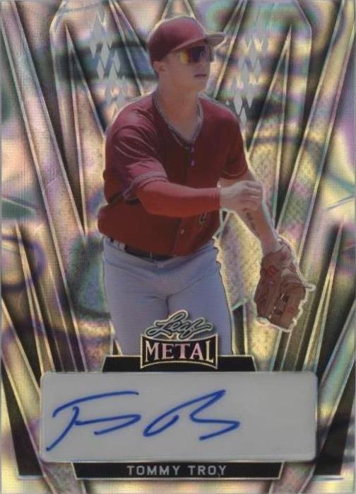 2024 Leaf Metal - Autographs Tommy Troy #BA-TT1 Silver Lava /25 (AU, RC ...