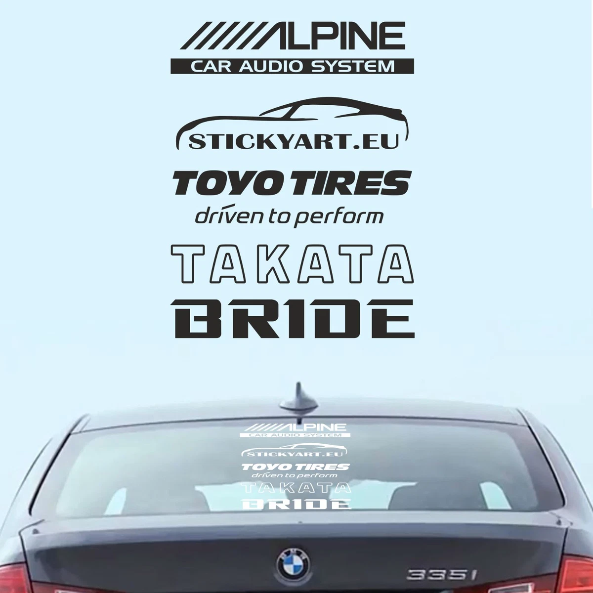 Stanced Cars Stickers