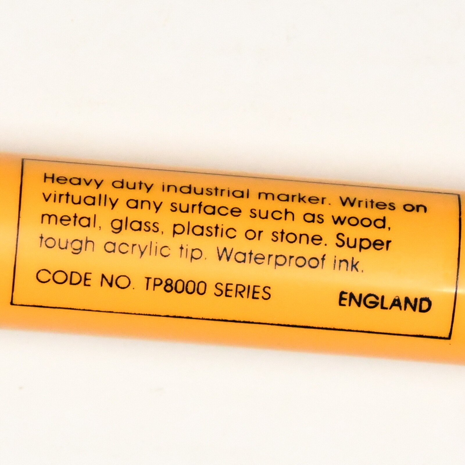 Berol Toughpoint Waterproof Chisel Point Permanent Marker Black TP8000 ...