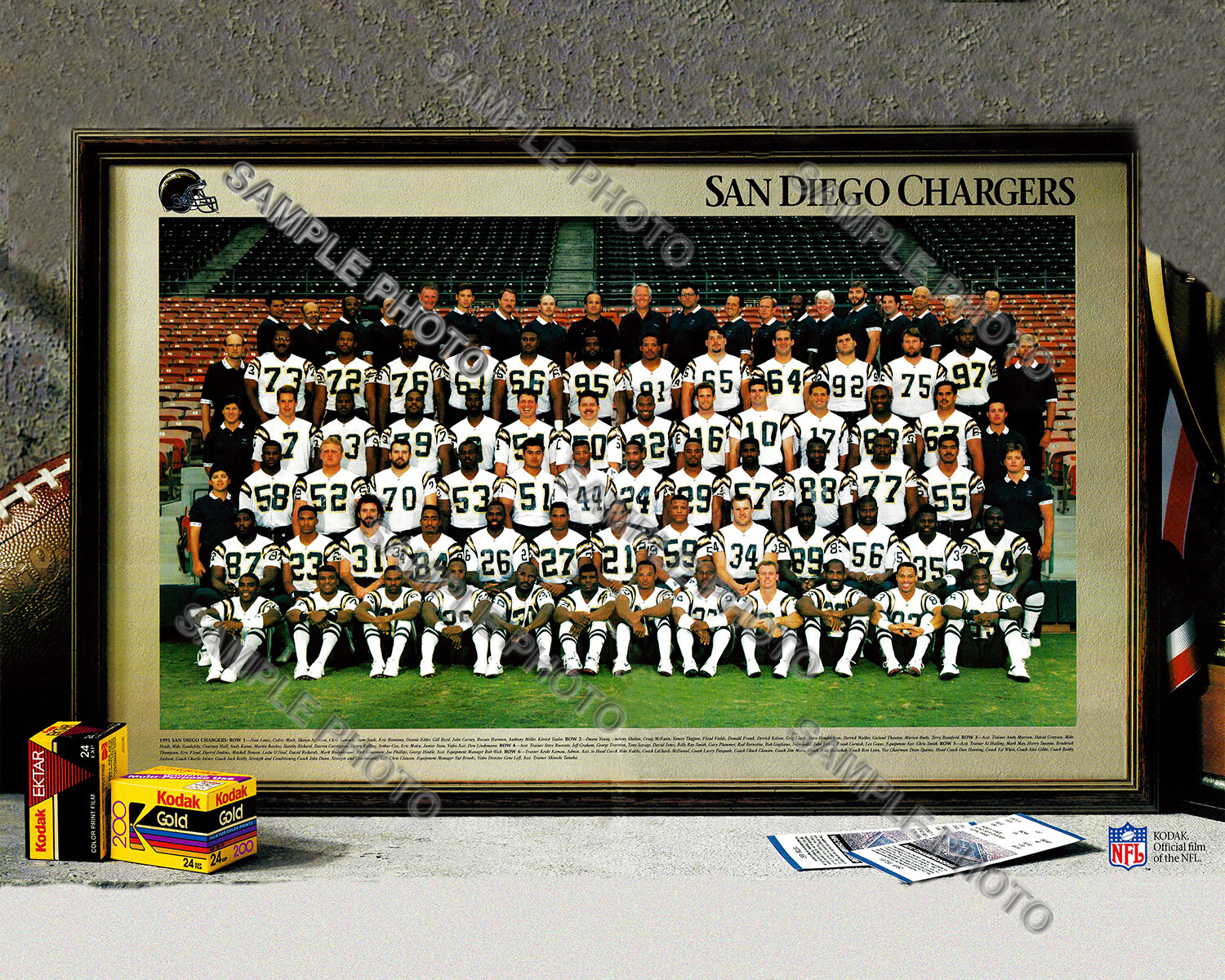 1991 SAN DIEGO CHARGERS TEAM 8X10 PHOTO | eBay