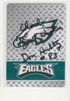 DON HULTZ PHILADELPHIA EAGLES 1964-73 PERSONALIZED AUTOGRAPHED PLAYING ...