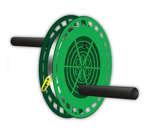 Kite Reeler Kite Winder Green with 200 feet 25-LB Nylon Line String X ...