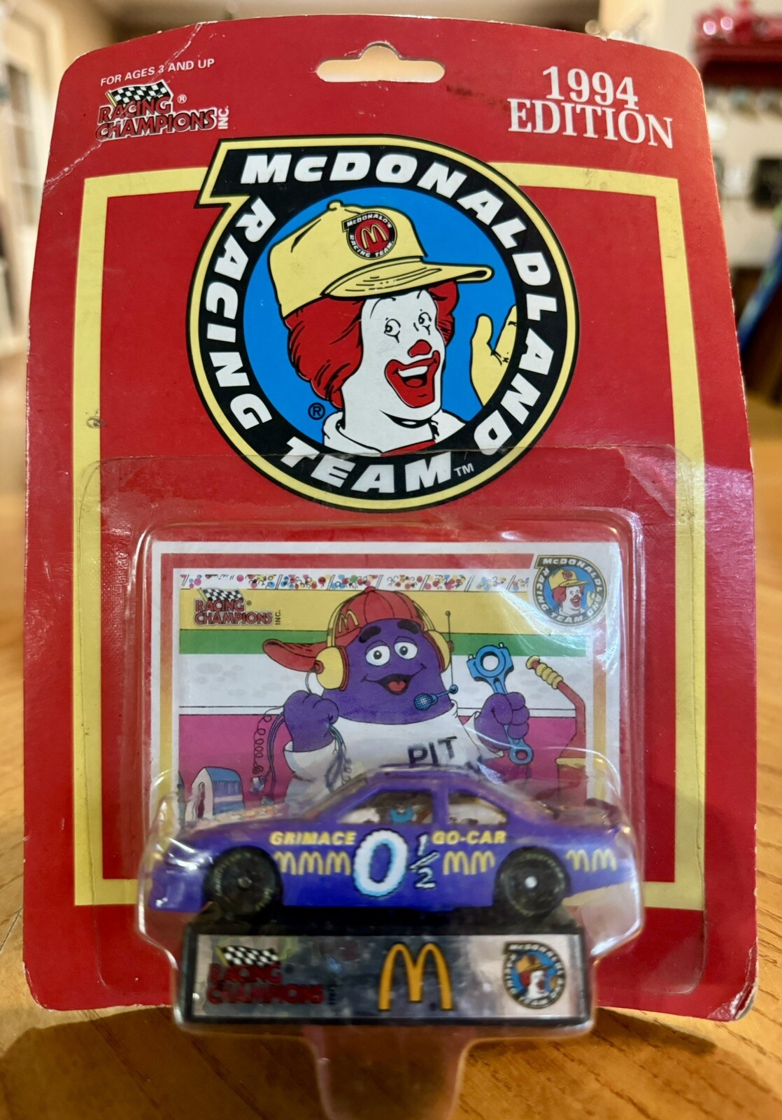 1994 Grimace Go-Car McDonaldland Racing Champions Team McDonalds 1/64 ...