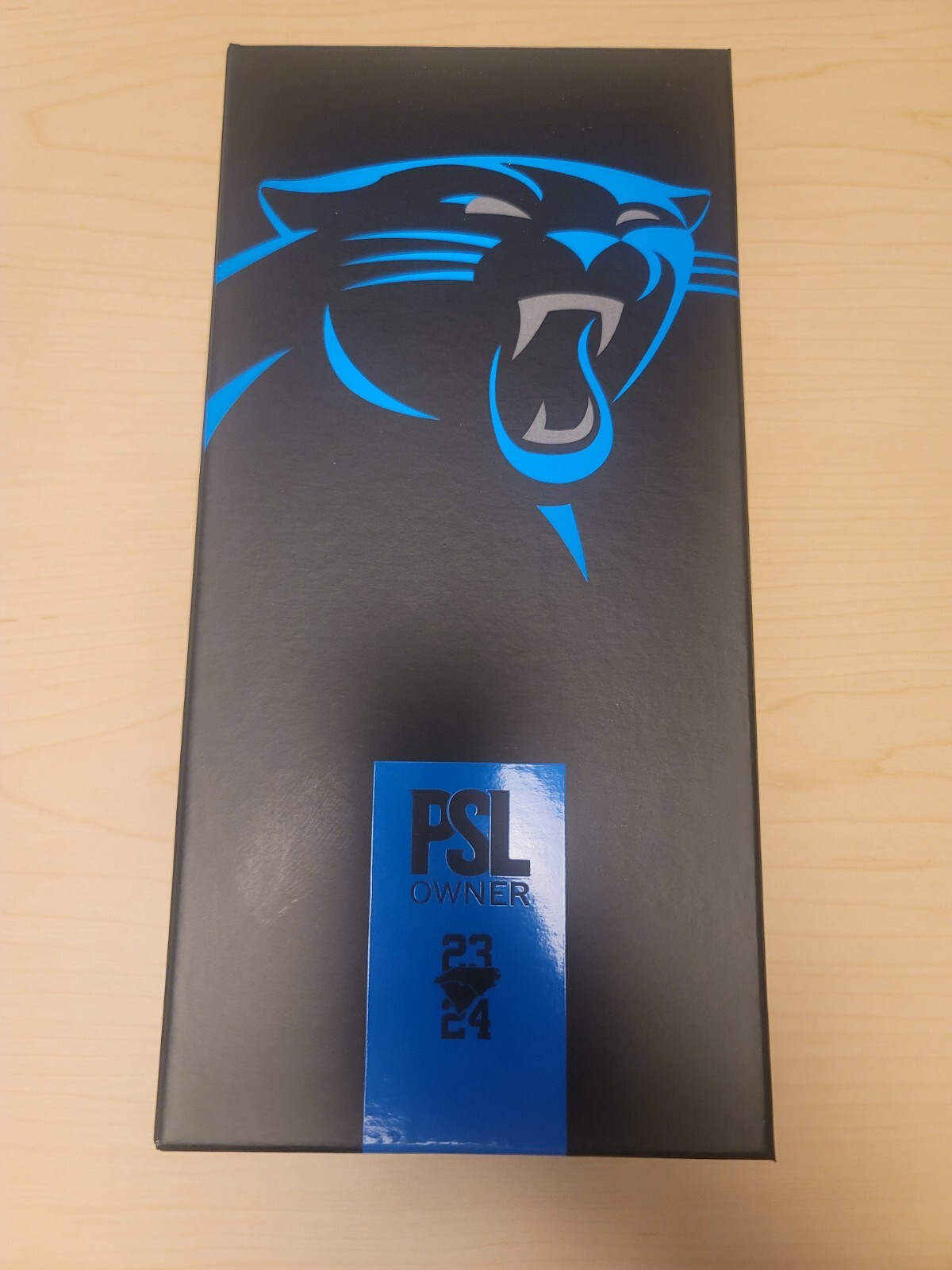 Carolina Panthers PSL Owner Box Items Slab, Pin, Magnet, Sticker, Box ...