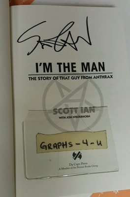 Scott Ian Signed Anthrax Autograph Proof COA I Am The Man Book | eBay