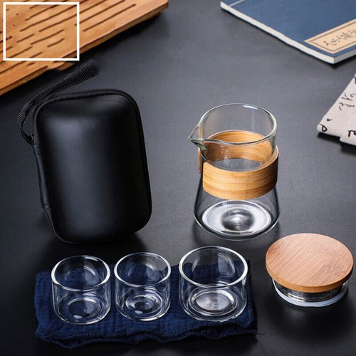 Portable Travel Glass Tea Cup Set High Temperature Glass Teapot Set | eBay