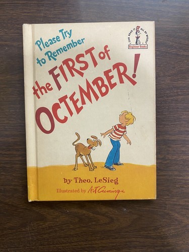 Vintage Please Try To Remember The First Of Octember 1977 Dr. Seuss ...