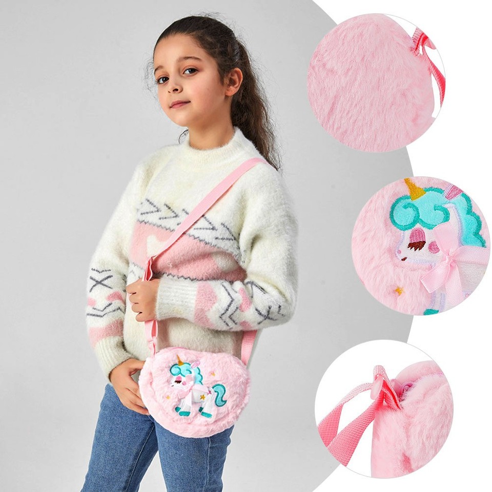 Cartoon Design Bag Unicorn Shoulder Girls Messenger Animal Crossbody ...