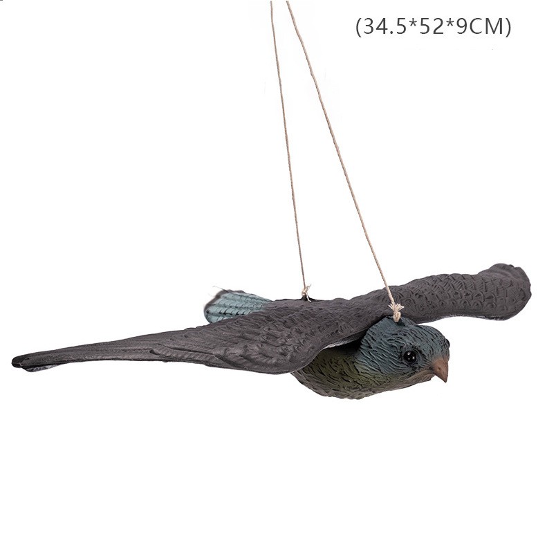 Realistic Flying Bird Hawk Decoy Pigeon Crow Scarecrow Garden Scarer ...
