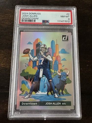 2024 Panini Donruss Josh Allen Downtown #2 PSA 8 - Bills | eBay