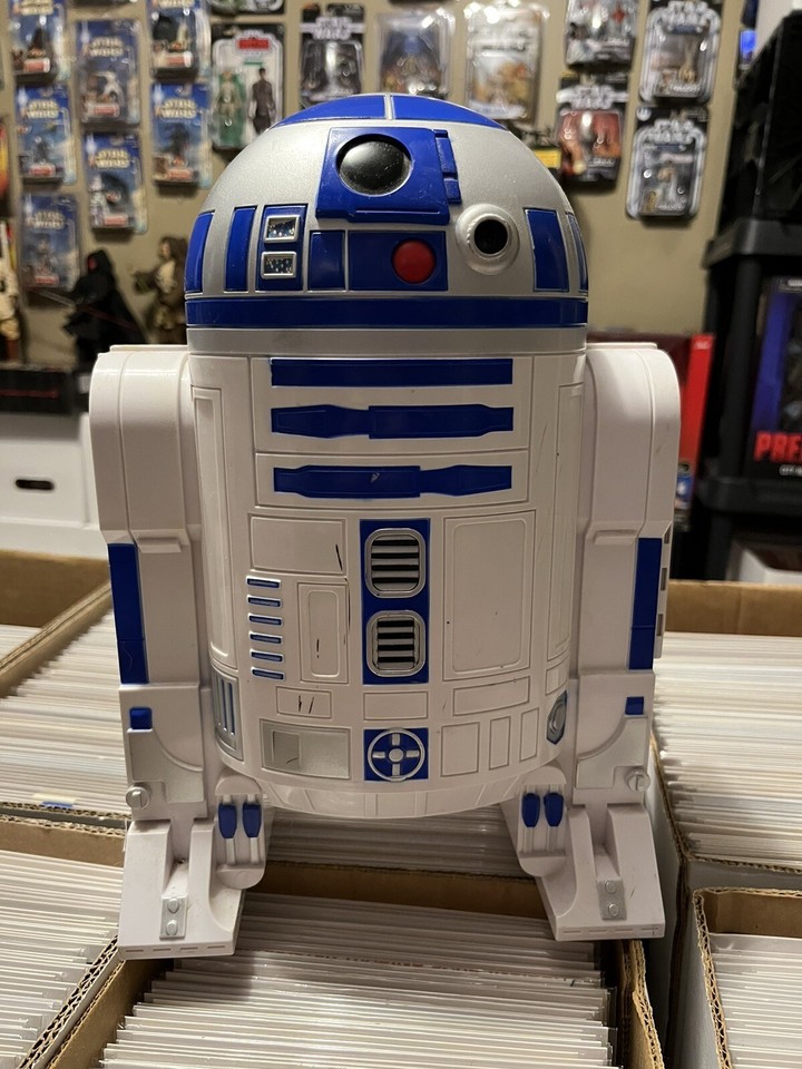 R2-D2 STAR WARS ACTION FIGURE 13X9 STORAGE & PLAYSET HASBRO 1998 ...