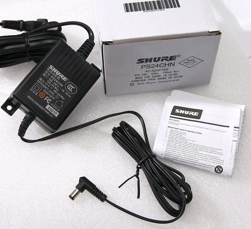 Brand New Shure PS24 PS24CHN 100~240V 12V 400mA Wireless Mic Receiver ...