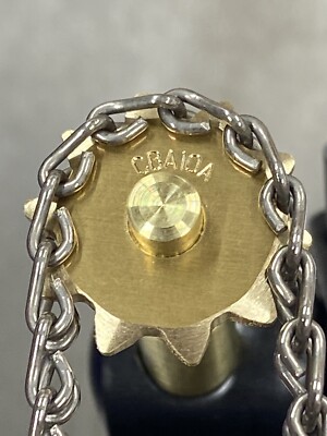 1 BRASS LADDER CHAIN SPROCKET 10 TEETH 1A PITCH- .185" LINK PITCH 65 ...