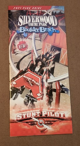 Silverwood 2021 Theme Park Map | RMC Stunt Pilot Featured | eBay