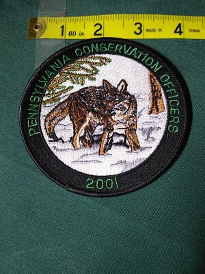 2001 PENNSYLVANIA CONSERVATION OFFICERS PATCH 4" DIAMETER | eBay