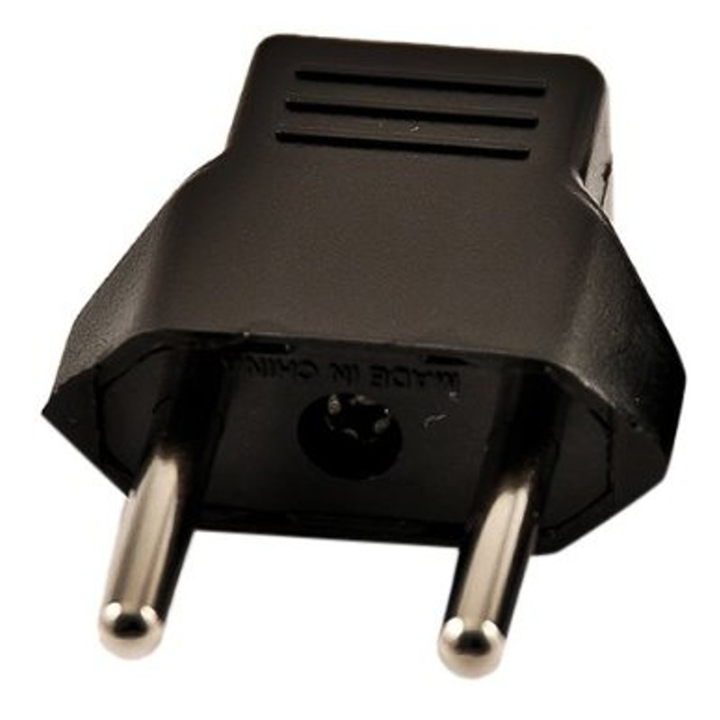 6pk American To European 4mm Round Pin Plug Adapter US USA To Europe EU ...