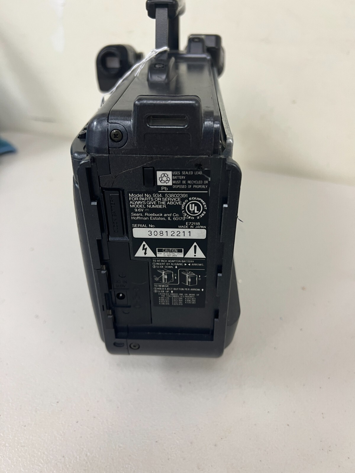 Vintage Sears Roebuck LXI Series VHS Movie CCD Camcorder 934.53802391 ...