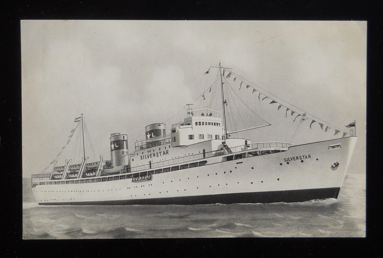 1950s SS Silverstar Cargo Liner HMS Bruiser Landing Ship Harland ...