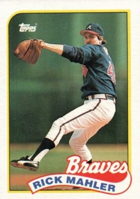 1989 Topps #621 Rick Mahler Pitcher Atlanta Braves FREE shipping | eBay