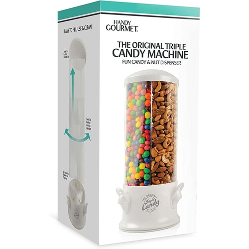 Rotating Triple Candy Dispenser - White | eBay
