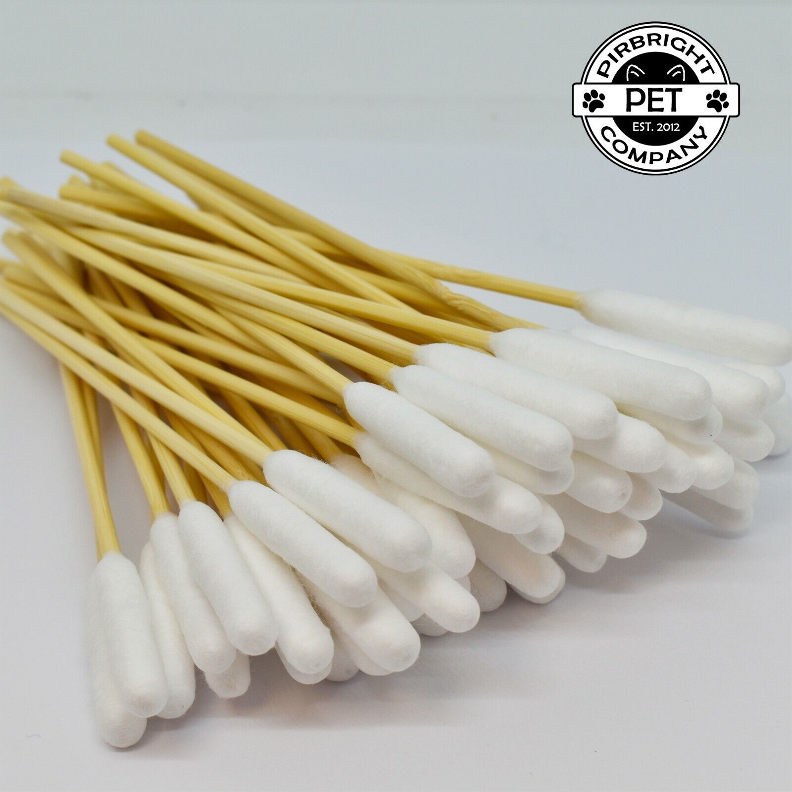 Extra Large 15cm Pet Dog Cotton Bud Ear Cleaner Long Bamboo Cotton Buds ...