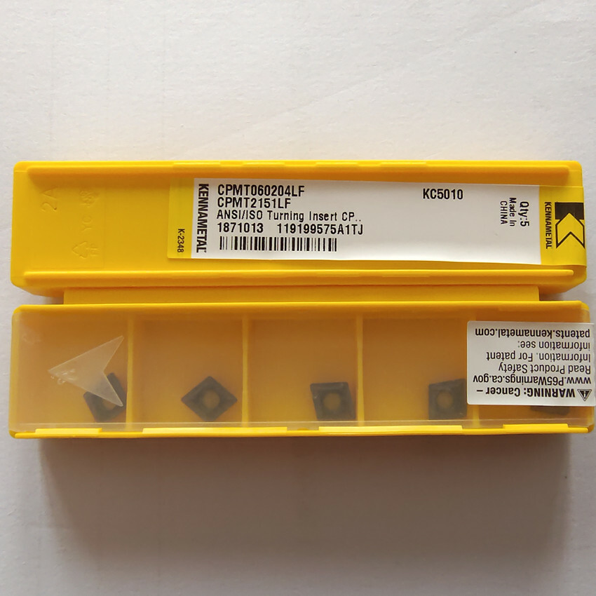 10pcs CPMT060204LF KC5010 CPMT2151LF Kennametal CNC Carbide inserts ...