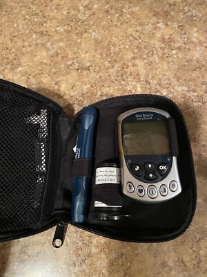 OneTouch Ultra Smart Blood Glucose Meter Monitor +Case Ultra Soft ...