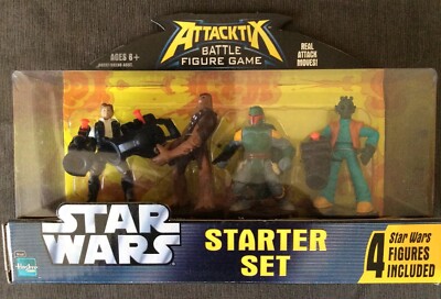 HASBRO STAR WARS ATTACKTIX BATTLE FIGURE GAME STARTER SET OF (4) MIP ...
