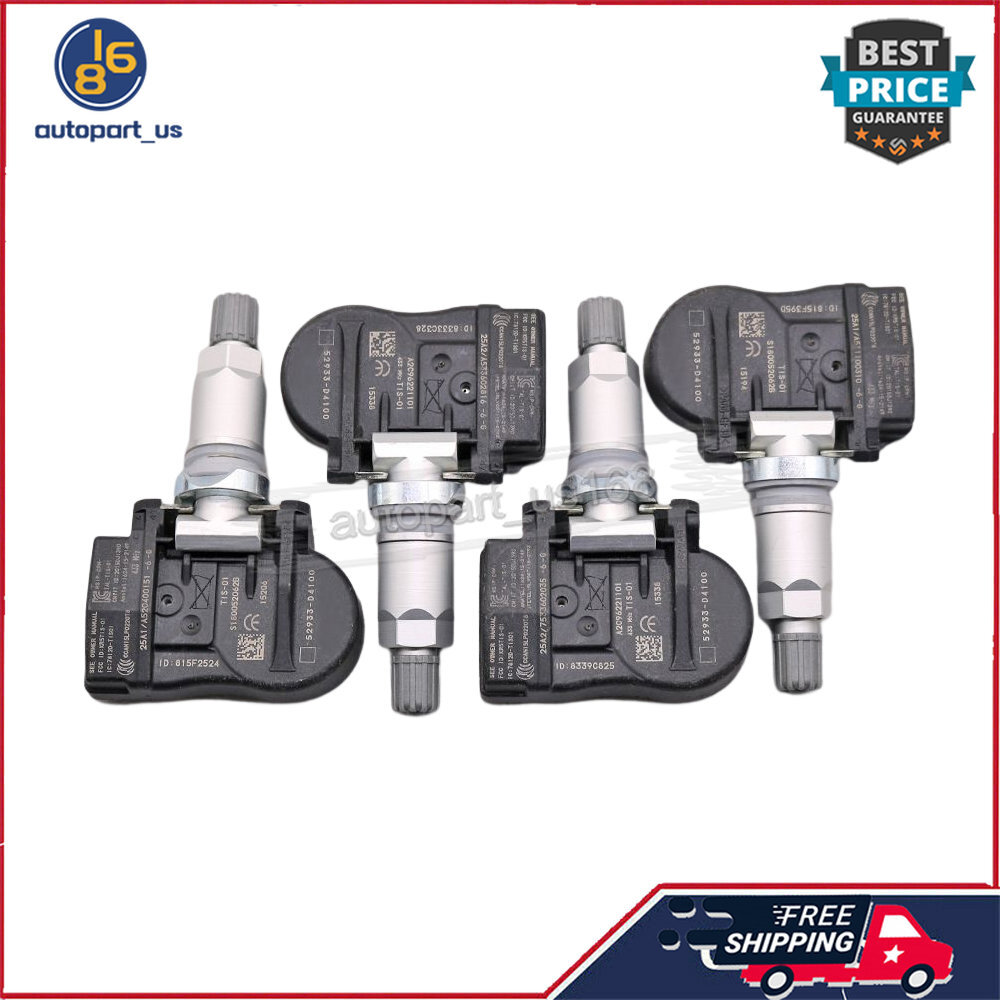Set Of 4 Tire Pressure Sensors For Hyundai Kia TPMS Sensor 433MHz ...