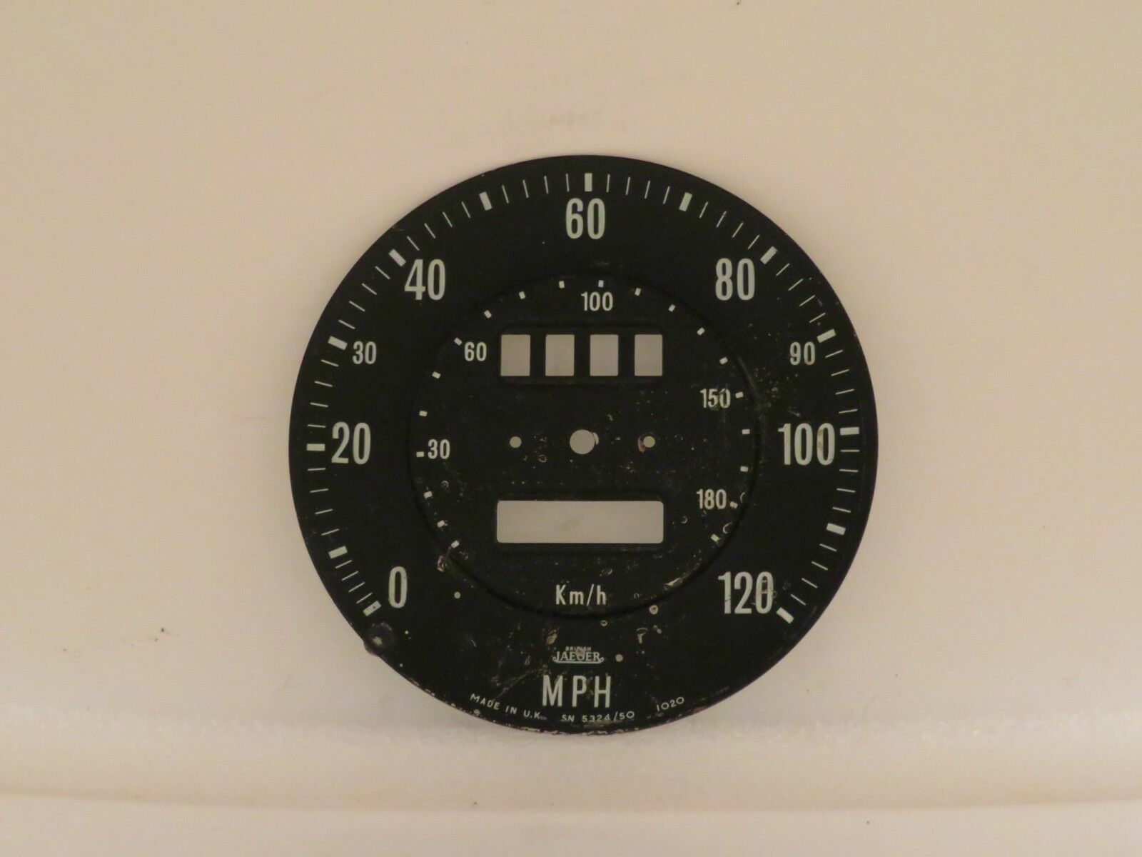 Speedometer Dial Face Jaeger Brand Fits Sunbeam Alpine w/ Std Trans ...