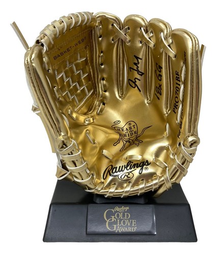 Greg Maddux Atlanta Braves Signed Mini Gold Glove Award 18x GG BAS ...