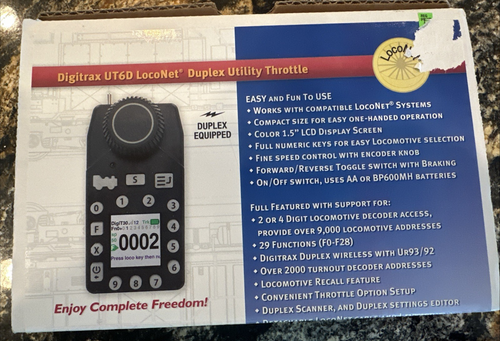 Digitrax UT6D LocoNet Duplex Utility Throttle for DCC - MultiScale ...