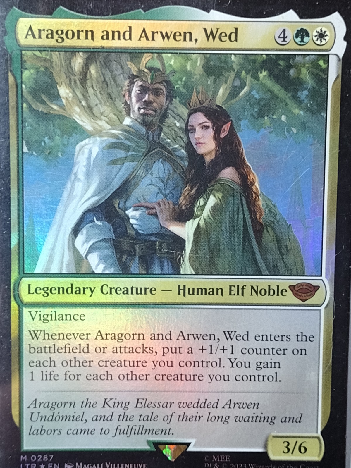 Magic the Gathering Aragorn and Arwen, Wed • M 0287 • M-NM Foil | eBay