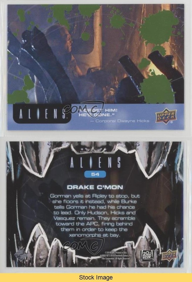 2018 Upper Deck Aliens Movie Alien Blood Drake C'mon #54 READ p1l | eBay