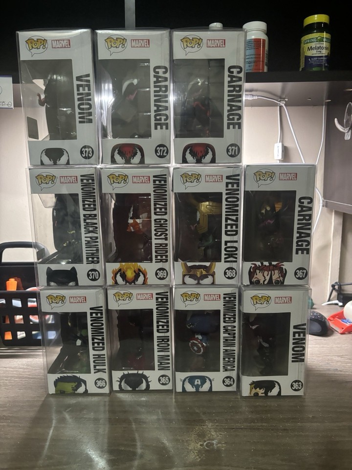 Funko Pop Venom Lot 11 Funko Venomized Loki Carnage Hulk Iron Man | eBay