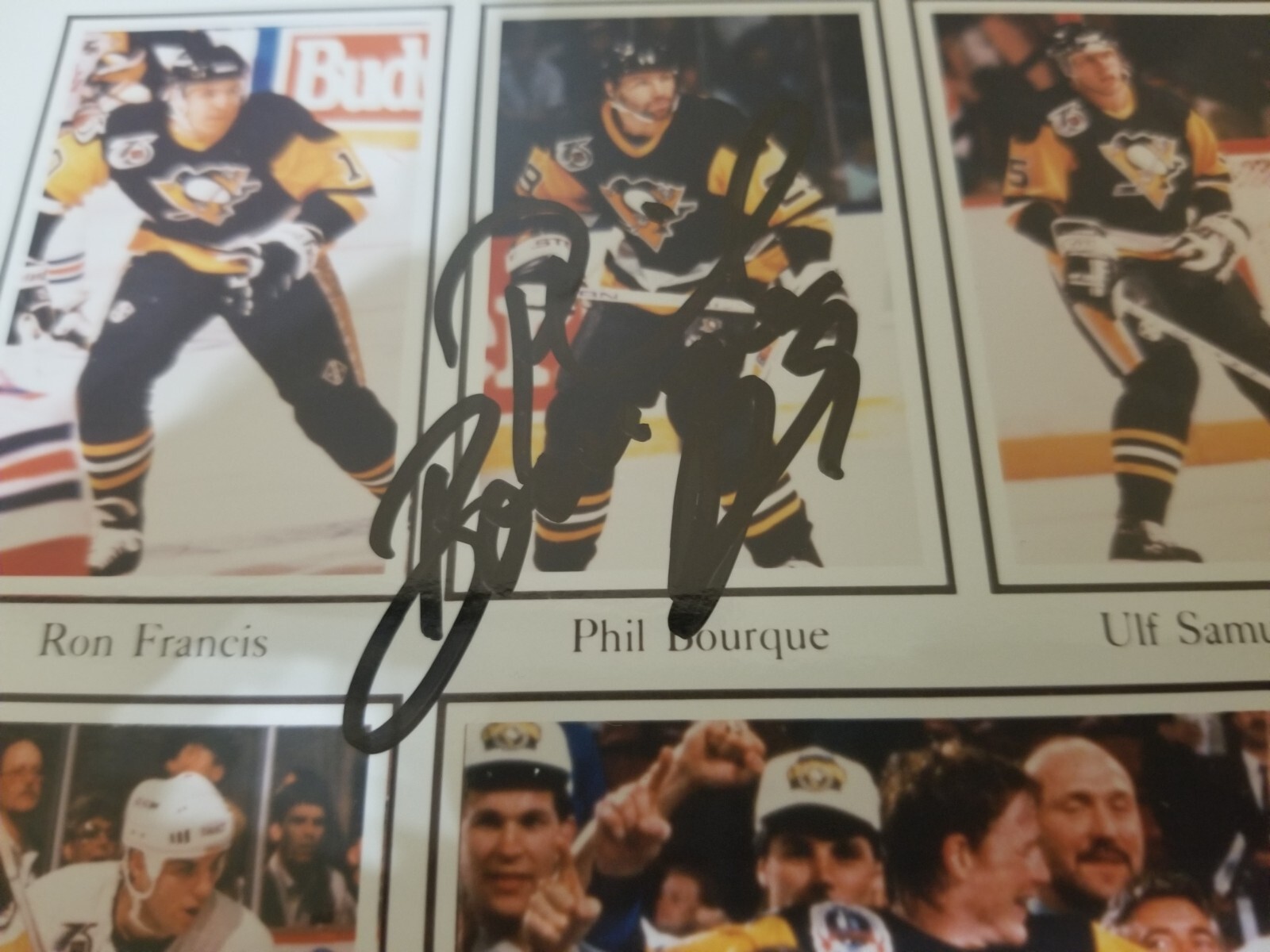 1991-92 Pittsburgh Penguins Stanly Cup Champions Photo signed by Phil ...